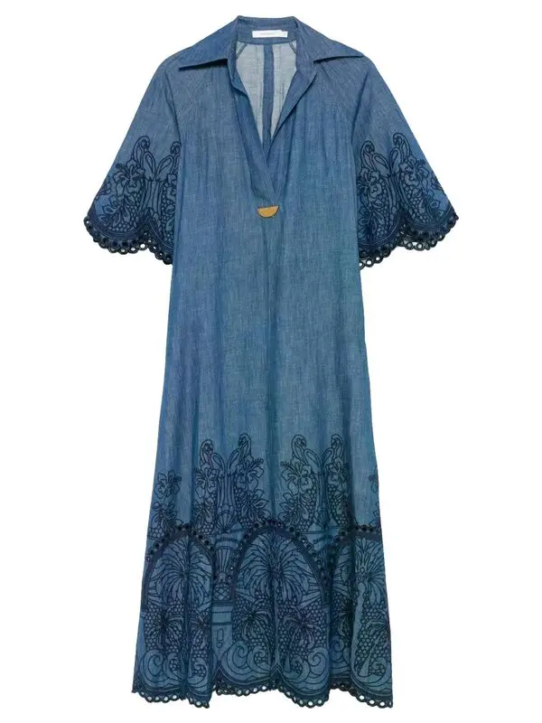 Zimmermann Coco Maxi Dress - Blue
