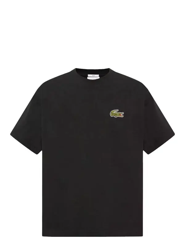 Lacoste Logo-embroidered T-shirt - Black