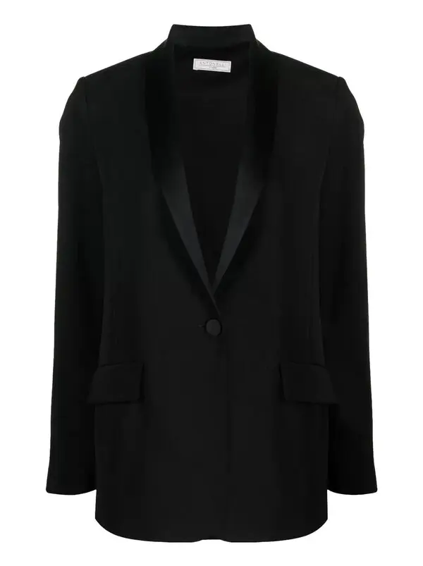 Antonelli Firenze Shawl-lapel Single-breasted Blazer - Black