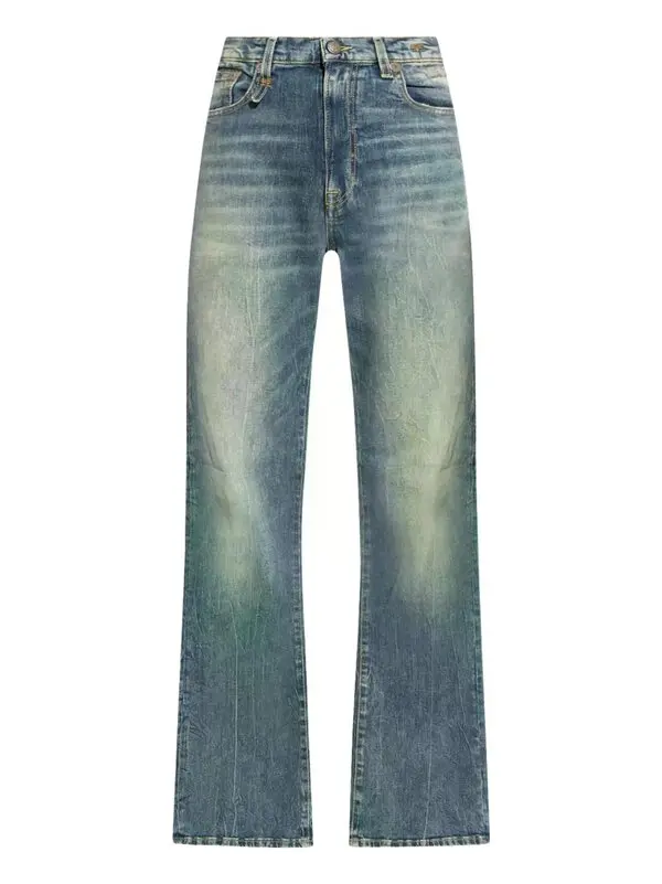 R13 Logo Patch Jeans - Blue