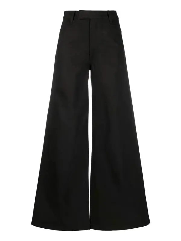Amiri Wide-leg Cotton Trousers - Black