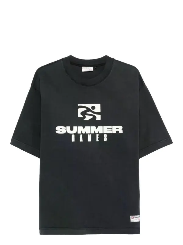 SUMMER GAMES Logo-print T-shirt - Black