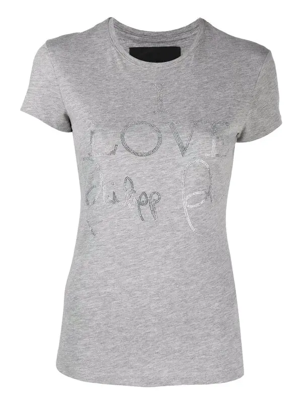 Philipp Plein Logo-print Short-sleeved T-shirt - Grey