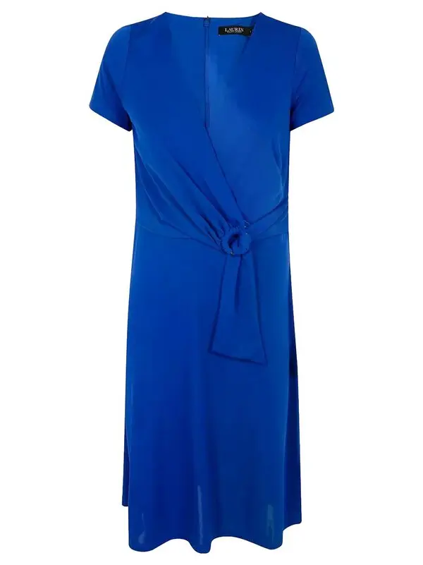 Ralph Lauren Wrap-design Midi Dress - Blue