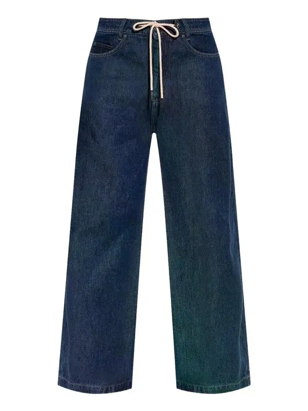 Munthe Drawstring Wide-leg Jeans - Blue