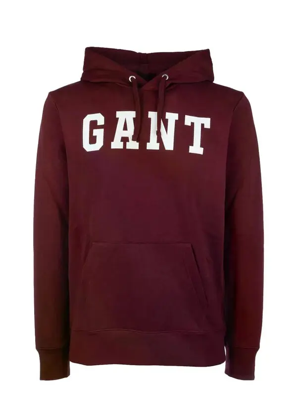 Gant Logo-print Hoodie - Red
