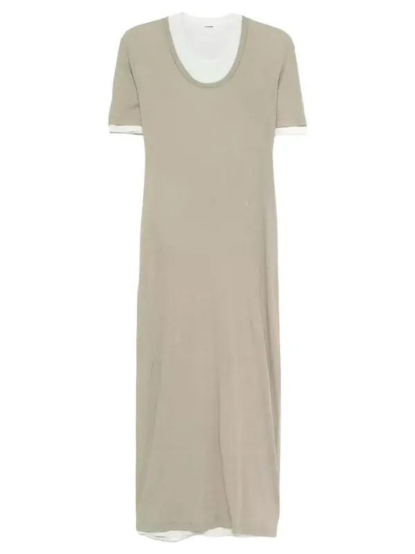 JIL SANDER Cotton Midi Dresses Pack Of Three - Green