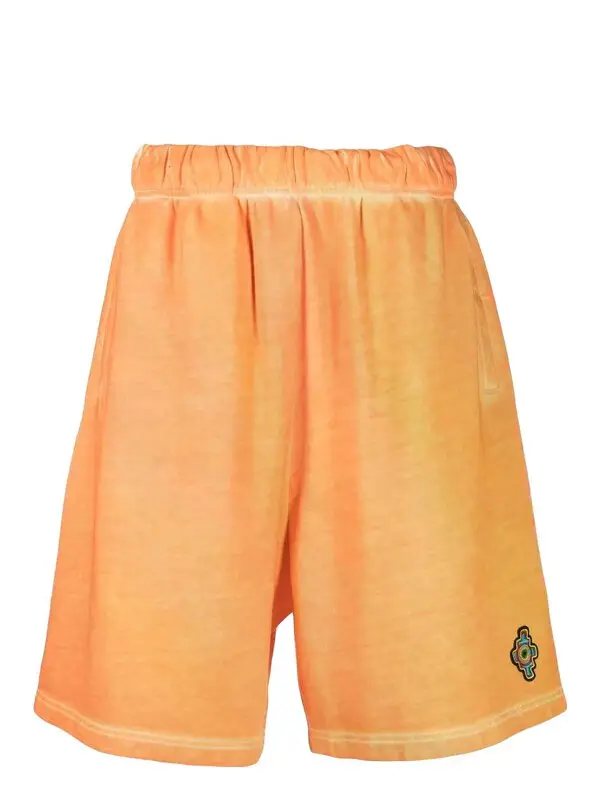 COUNTY OF MILAN Logo Patch Knee-length Shorts - Orange
