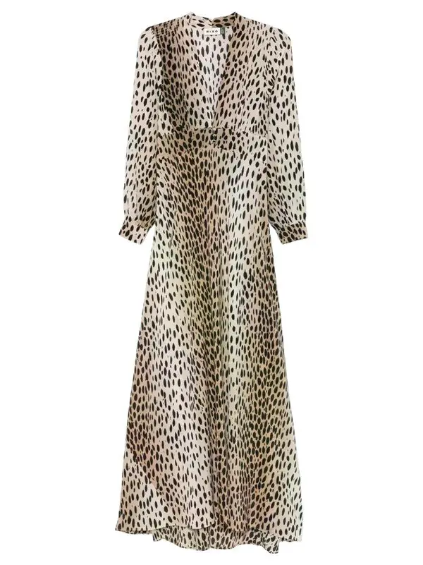 Rixo V-neck Dress - Neutrals