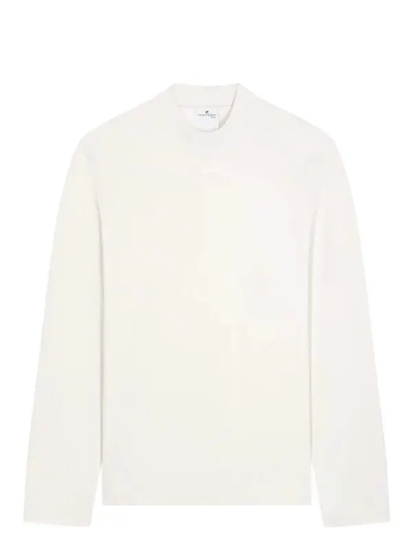 COURREGES Volcano Logo-appliqué T-shirt - Neutrals