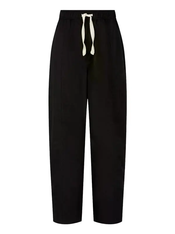 STUDIO TOMBOY Drawstring-waist Utility Trousers - Black
