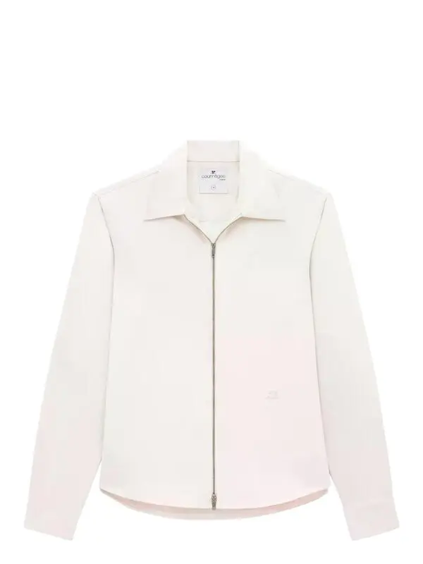 COURREGES Zipped Twill Shirt - Neutrals