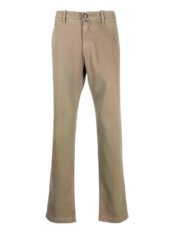 Jacob Cohen Straight-leg Twill Trousers - Neutrals