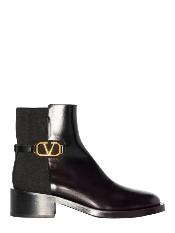 Valentino Garavani Vlogo Signature Ankle Boots - Black
