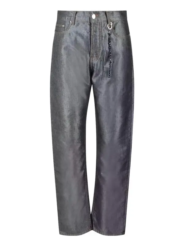 DARKPARK Straight-leg Jeans With Bead Detailing - Grey