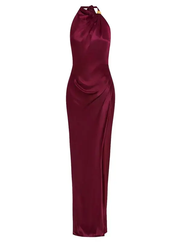 NICHOLAS Galilea Halterneck Gown - Red