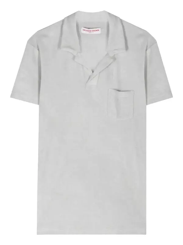 Orlebar Brown Terry Towelling Polo Shirt - Grey