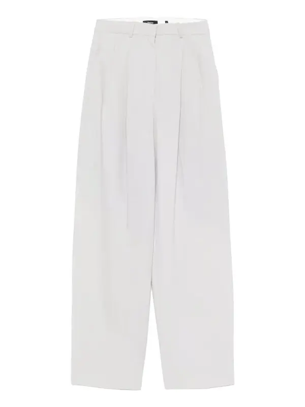Theory Double-pleat Trousers - Grey