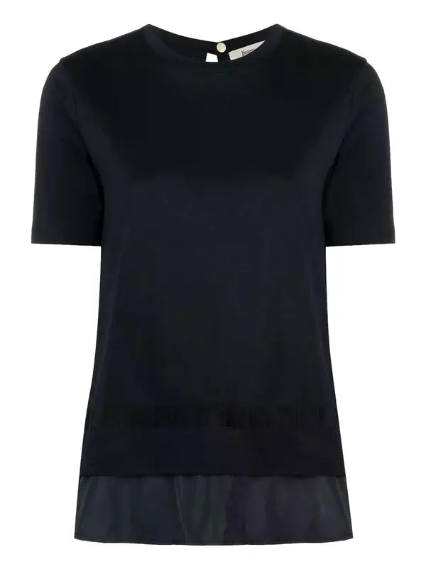 Herno Layered Short-sleeve Top - Black