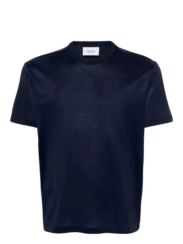 D4.0 Cotton T-shirt - Blue