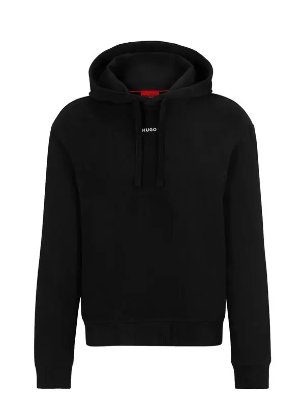 Hugo Dapo Logo-print Drawstring Hoodie - Black