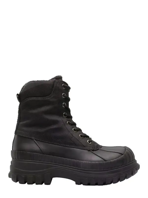 GANNI Lace-up Ankle Boots - Black
