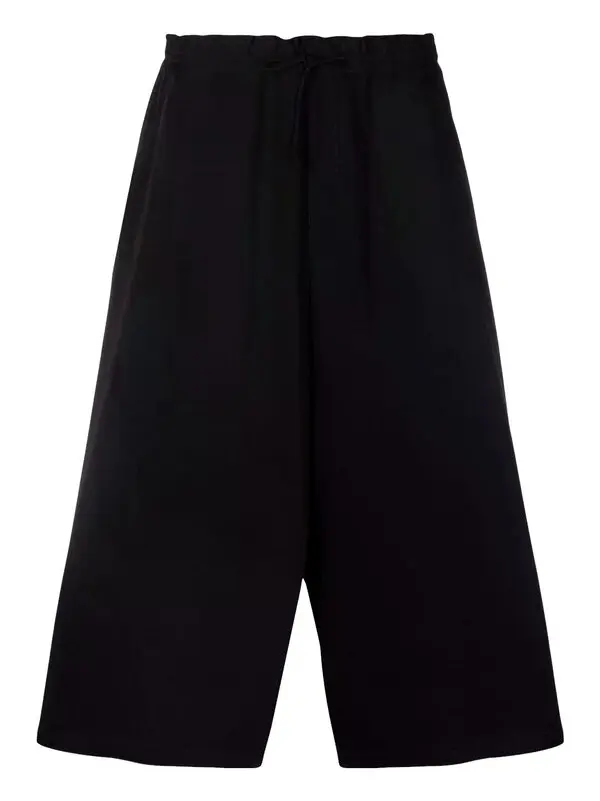 Y’s Cropped Track Pants - Black