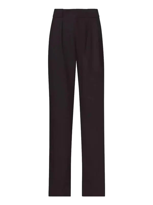 Proenza Schouler White Label Pleat-detail Tailored Trousers - Black