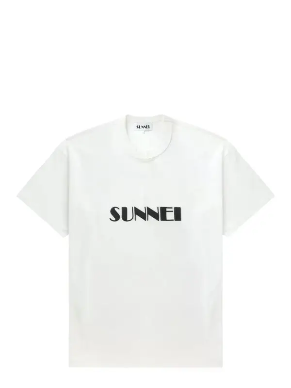 Sunnei Logo-print Cotton T-shirt - White