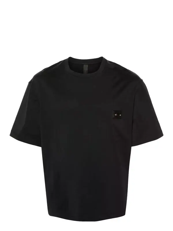 Neil Barrett Piercing-patch Cotton T-shirt - Black