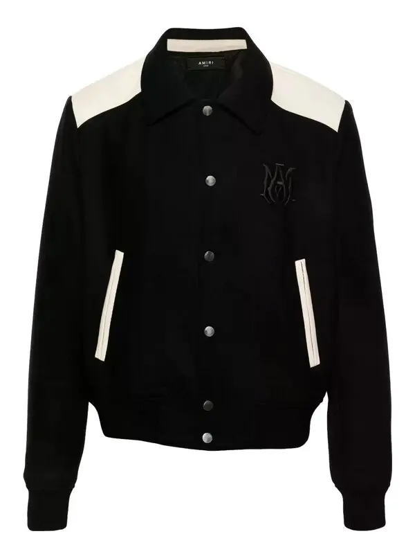 Amiri Ma Band Logo-embroidered Jacket - Black