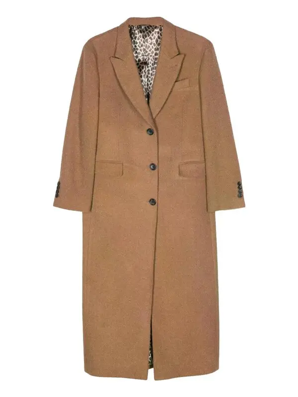 ERALDO Bouclé Coat - Brown
