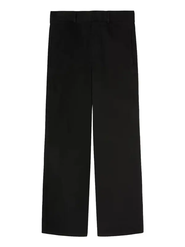 Palm Angels Monogram Straight-leg Trousers - Black