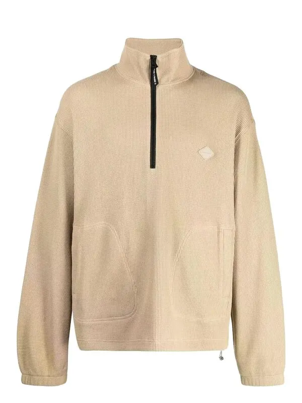 SPOONYARD Waffle-effect Polo-shirt - Brown