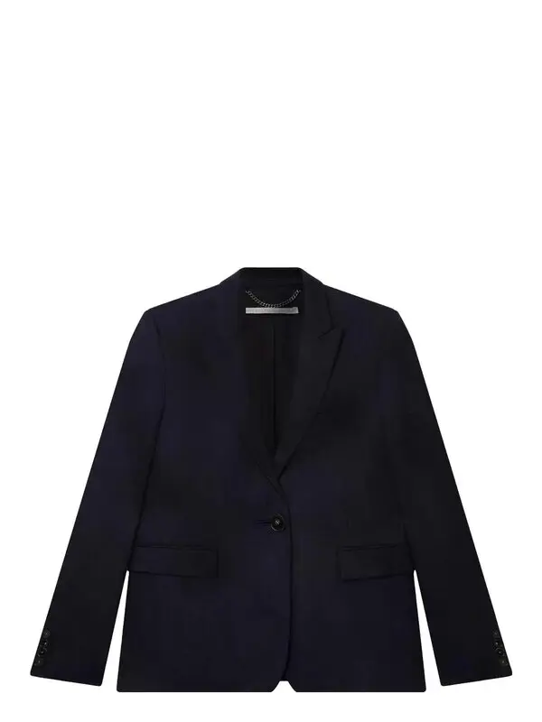 Stella McCartney Single-breasted Flannel Blazer - Blue