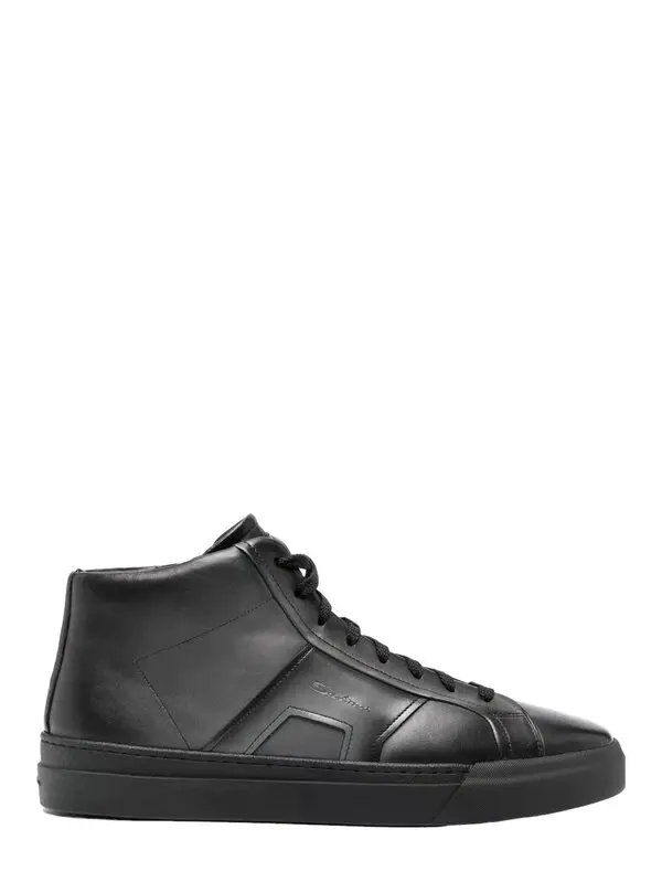 Santoni Logo-debossed Sneakers - Grey