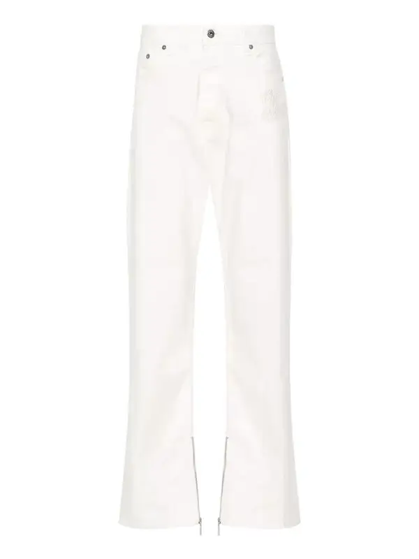 Off-White 90's Logo Skate Straight-leg Jeans - White