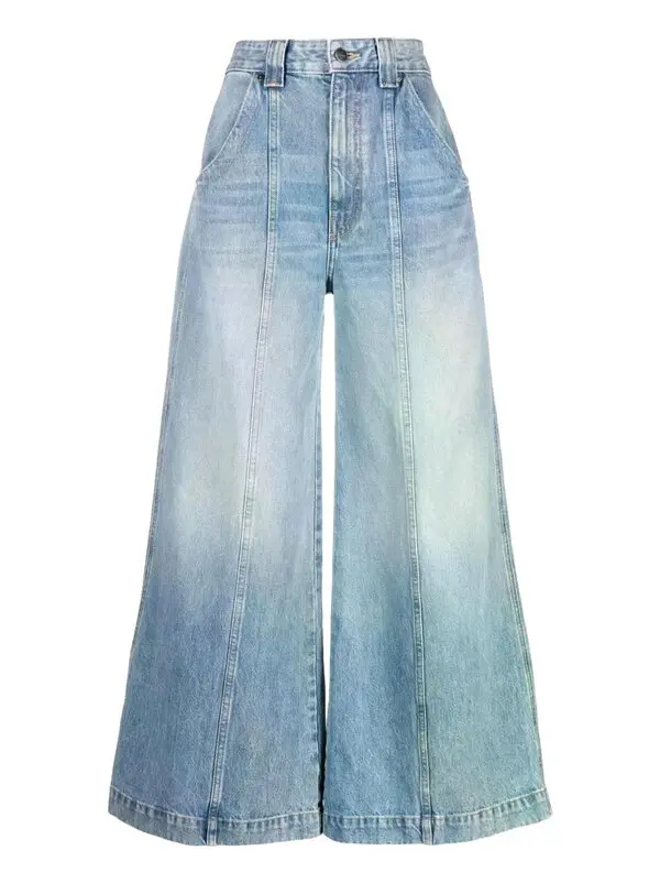 Khaite Jackie Wide-leg Jeans - Blue