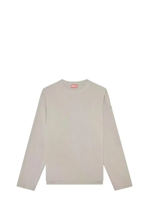 DIESEL® S-macsis-od Cotton Sweatshirt - Grey