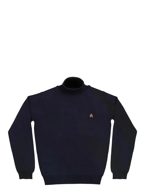 PELO FOUNDATION Dog-appliqué Merino Wool Jumper - Blue
