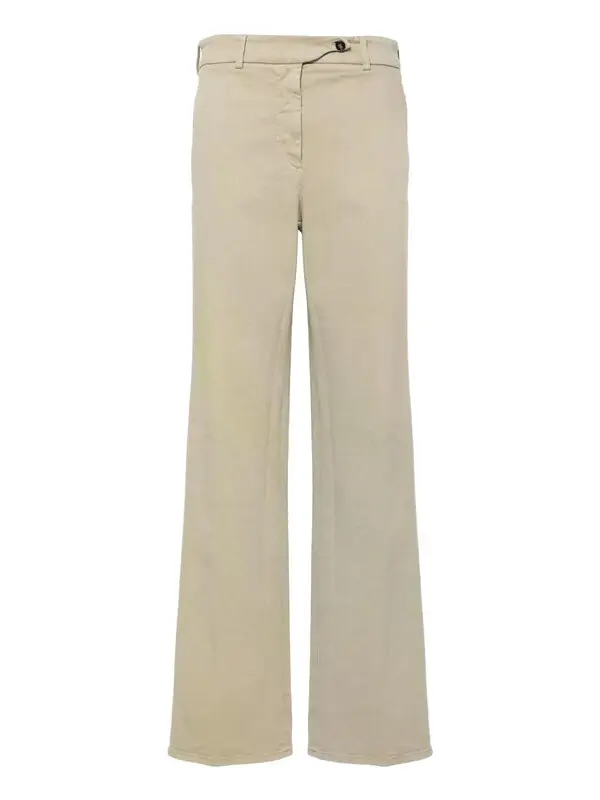 N°21 Straight-leg Trousers - Neutrals