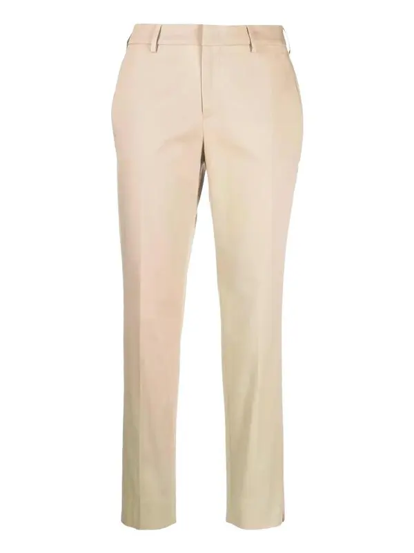 PT TORINO Straight-leg Stretch-cotton Trousers - Neutrals