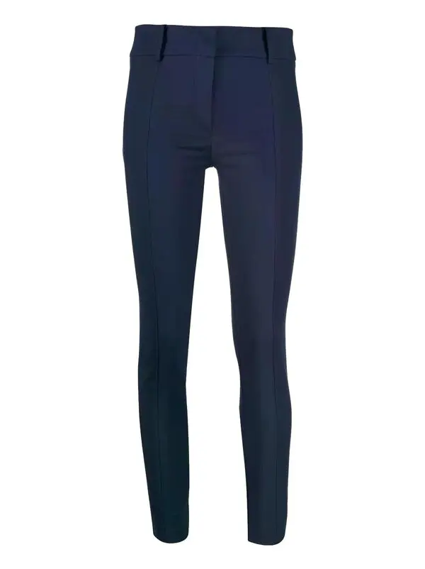Patrizia Pepe Tailored Mid-rise Trousers - Blue