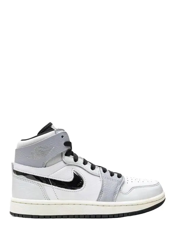 JORDAN Air 1 Zoom Cmft 2 Metallic Silver Sneakers - Grey