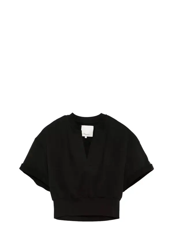 3.1 Phillip Lim Cropped Top - Black