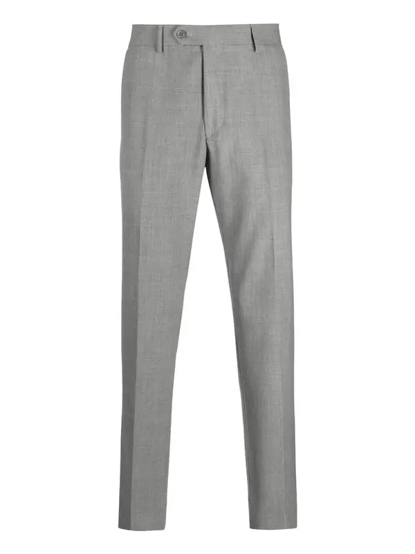 Boggi Milano Straight-leg Tailored Trousers - Grey