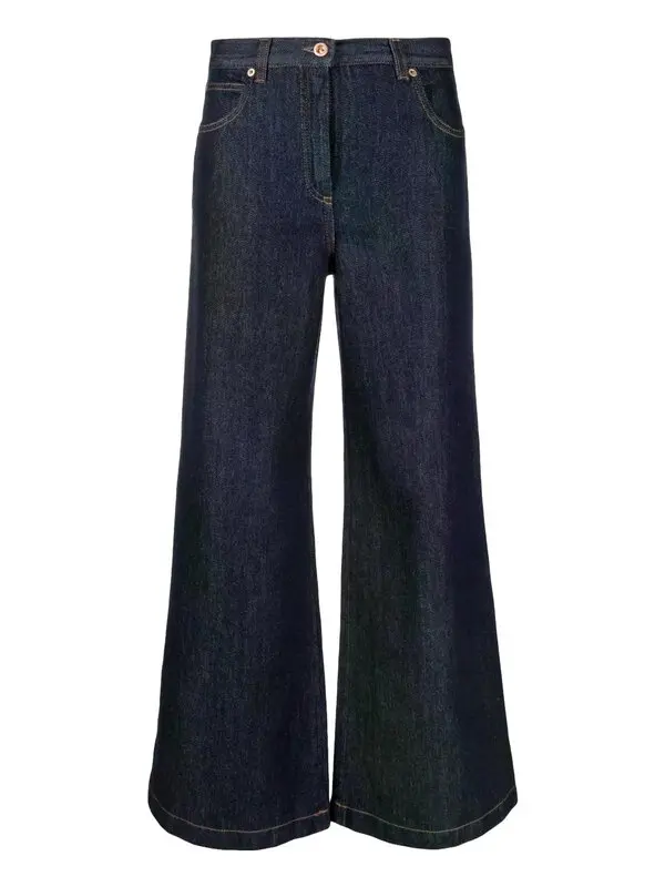 Aspesi Wide-leg Flared Jeans - Blue