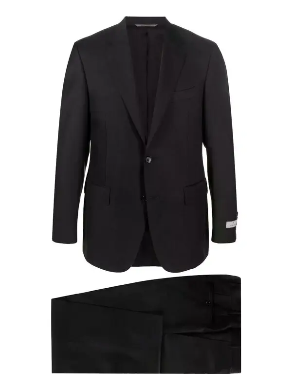 Canali Tailored Single-breasted Suit - Black