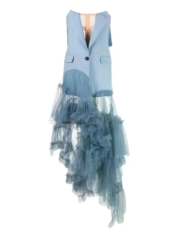 ACT Nº1 Ruffled Jacket - Blue