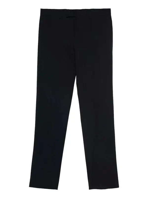 Sandro Wool Blend Tailored Trousers - Blue